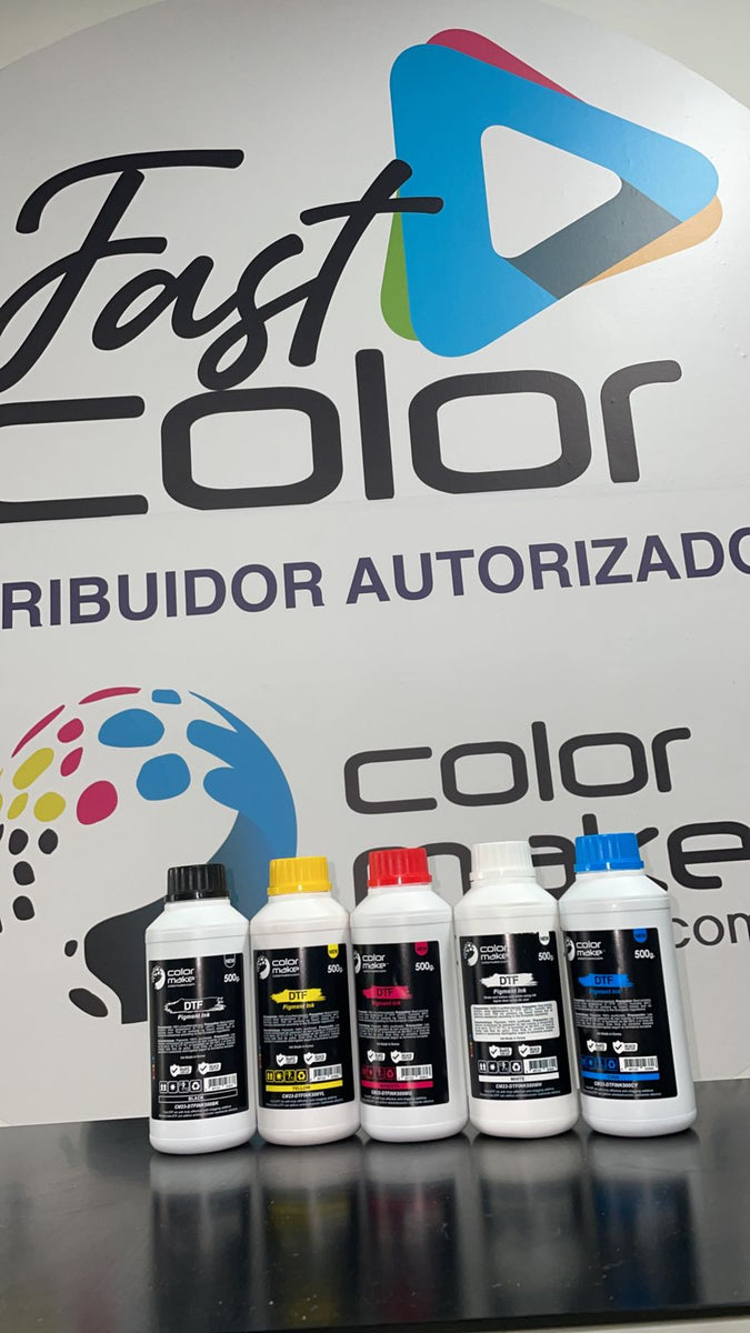 NUEVAS TINTAS DTF COLOR MAKE - KIT X 5🔥 Tinta para DTF de baja obstruc ...