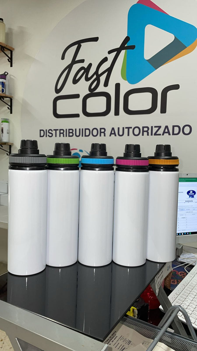 Termo 750ml Pico Roscable Cuerpo blanco Color make – ColorMake Colombia