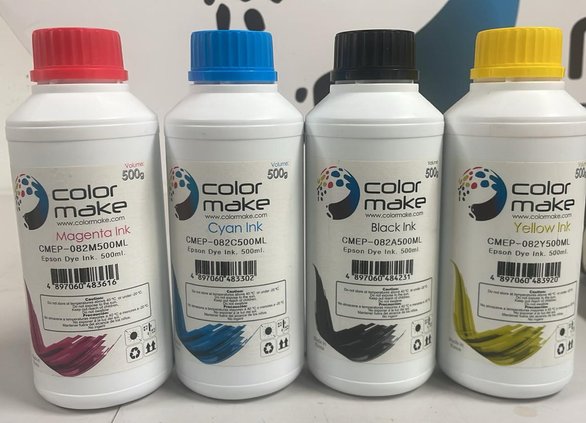 TINTA DYE PARA IMPRESIÓN NORMAL - COLOR MAKE - FAST COLOR- KIT X 4 - C ...